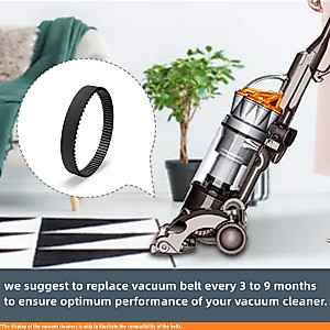 JEDELEOS Replacement Belts for Dyson DC17 Animal Vacuum Cleaner, Replace Parts 11710-01-02 and 911710-01 (Pack of 2)