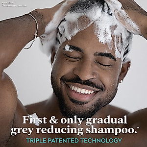 Just for Men Control GX Grey Reducing Shampoo for Textured Hair, Gradual Hair Color for Men, 4 Fl Oz (Pack of 1)