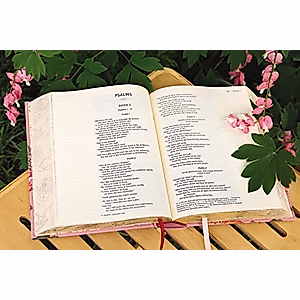 NIV, Artisan Collection Bible, Cloth over Board, Pink Floral, Designed Edges under Gilding, Red Letter, Comfort Print