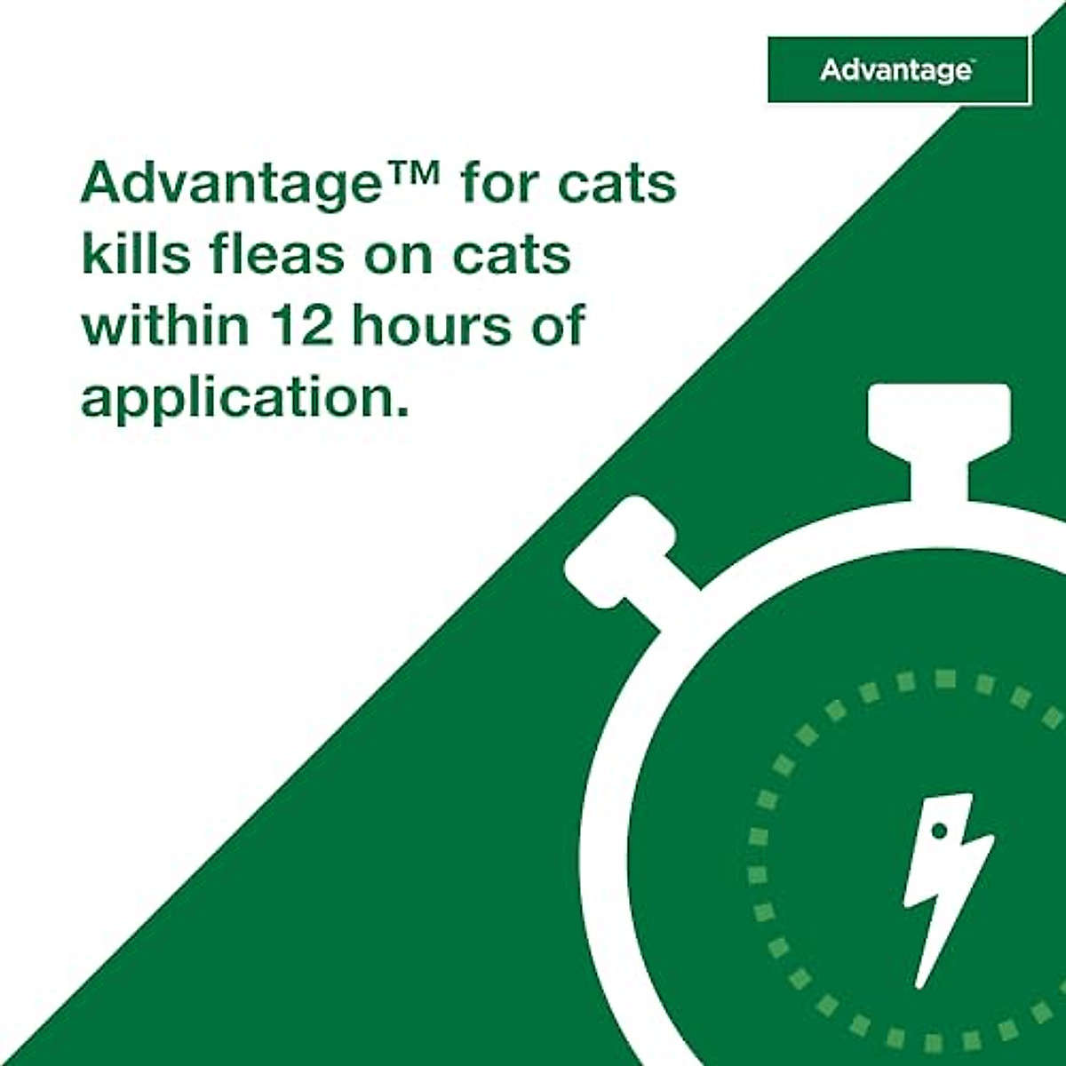 Advantage Topical Cat Flea Treatment and Prevention for Large Cats Over 9 lbs. | Apply Flea Drops Monthly | 2 Treatments