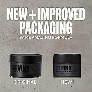 STMNT Grooming Goods Matte Paste 3.38 oz | All Day Strong Hold & High Volume | Hair Clay Paste For Men | Non-Greasy Formula | Texture Paste for Hair | Ideal for Dry & Damp Hair | Mens Hair Styling