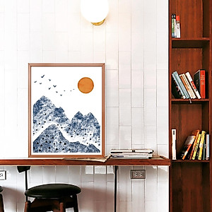 Mountain Art Print Sunrise Print Wilderness Nature Art Print Camping Lover Poster Outdoor Inspiration Print Wildlife Landscape Wall Art Sunset Art Print 8x10 Unframed Artwork