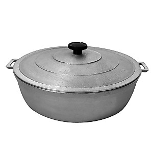 Uniware 9900 Super Quality Aluminum Caldero,Dutch Oven,11.5 QT,Silver (38cm (15-Inch)), Hand Made