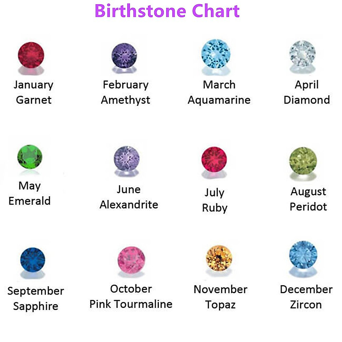 Ouslier 925 Sterling Silver Personalized Birthstone Infinity Name Ring with Engraving Inside (Silver)