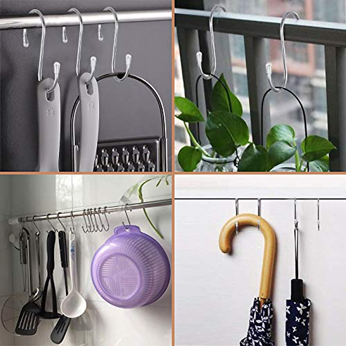 Shower Hooks Set Kamtop 3 PCS Shower Door Hooks Double Towel Rack 2PCS Single Door Hook Over Door Hooks for Bathroom Frameless Glass Shower Door Towel Hooks Shower Squeegee Hooks
