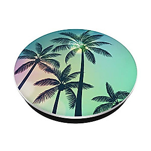 Exotic Plant Palm Tree Leaves Sunny Beach Summer Tropical PopSockets PopGrip: Swappable Grip for Phones & Tablets