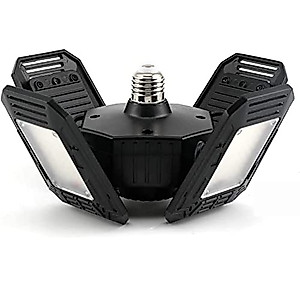 ANYPOWK LED Garage Lights with Motion Sensor - 12000 Lumen 6500K Daylight 120W, Four Leaf Garage Organization Ceiling Lighting