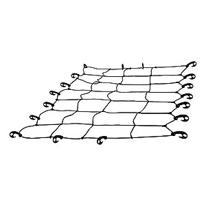 CURT 18201 65 x 38-Inch Elastic Cargo Net with Hooks for Roof Basket