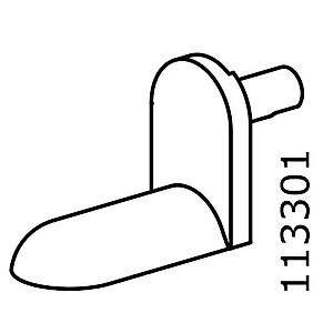 Spare Hardware Parts BESTA Bookcase Shelf Pins (Replacement for IKEA Part #113301) (Pack of 12)