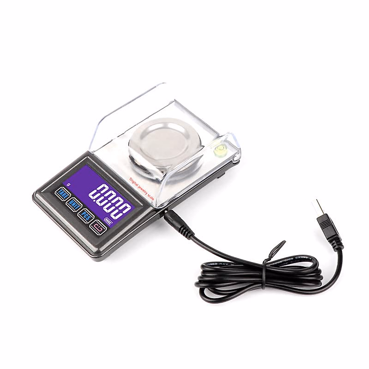 Bulipu 50g/0.001g Digital Scale, Electronic Scale Labs Jewelry Coins Herbs Food, 2646