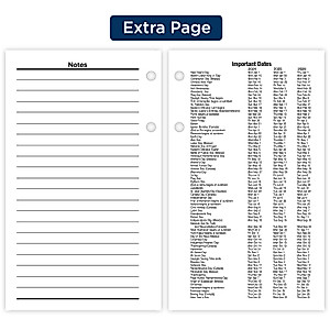 AT-A-GLANCE 2024 Daily Desk Calendar Refill, 3-1/2" x 6", Standard, Financial (S1705024)