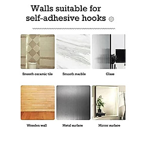 Tswcbyy 4 Pieces Self Adhesive Towel Hooks ,Hand Towel Holders, Kitchen Towel Hooks, Wall Mount Push Hooks for Kitchen, Bathroom, Camper, Rv, Easy to Install and Fun to Use