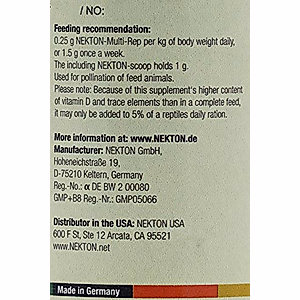Nekton Multi-Rep Vitamins and Minerals for all Reptiles, 35gm,white