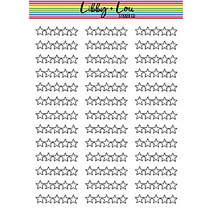 Star Rating Planner Sticker | Libby and Lou Sticker Co