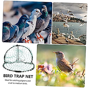 INOOMP Pigeon Cage Effective Spring Sparrow Multifunctional for Wear-Resist Mesh Reusable Pigeon Trapping Starling Clip Hunting Garden Live Catcher Outdoor Catching Traps Practical Quail Bird Net