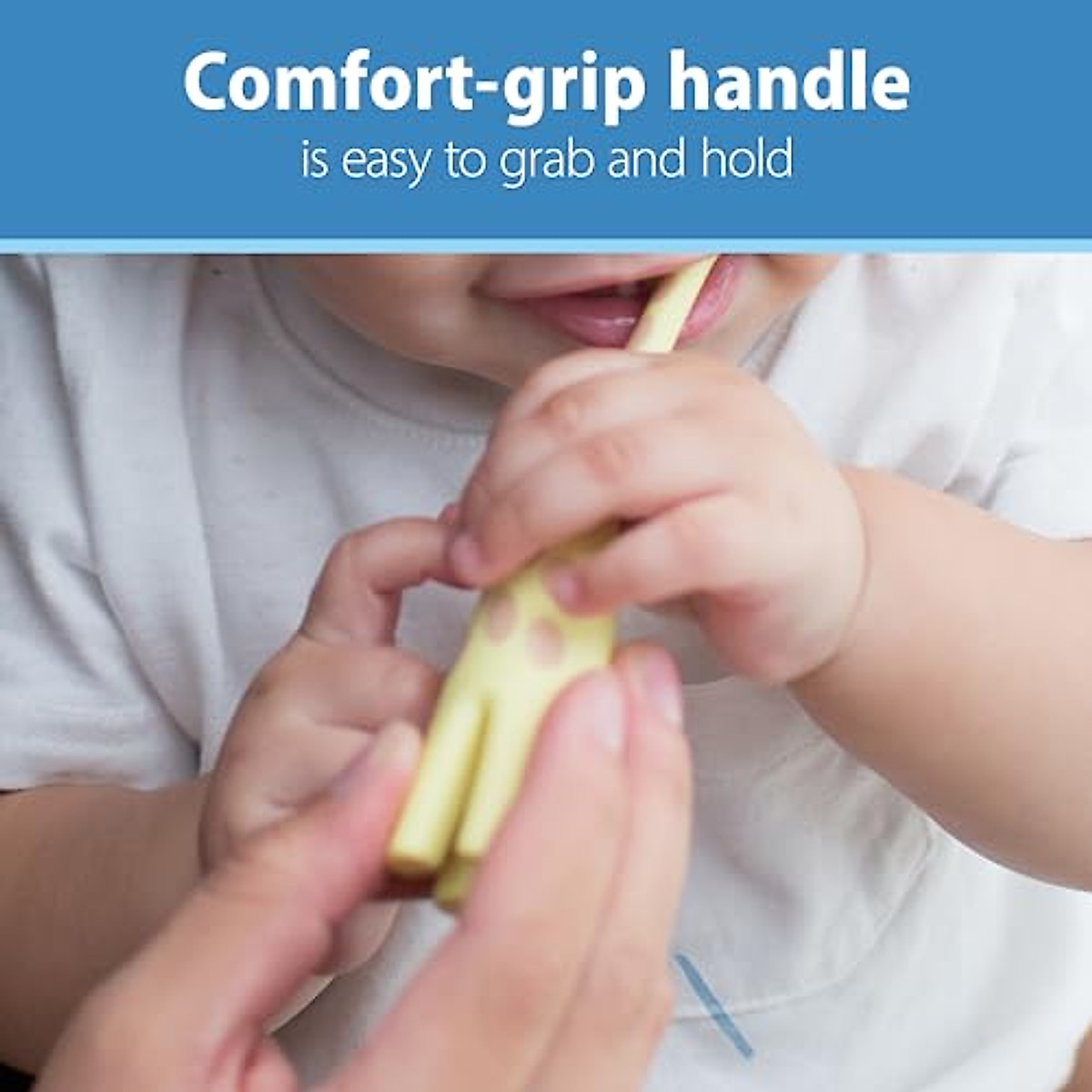 Dr. Brown's Infant-to-Toddler Training Toothbrush Set with Fluoride-Free Baby Toothpaste, Strawberry - Giraffe - 1.4oz - 0-3 years