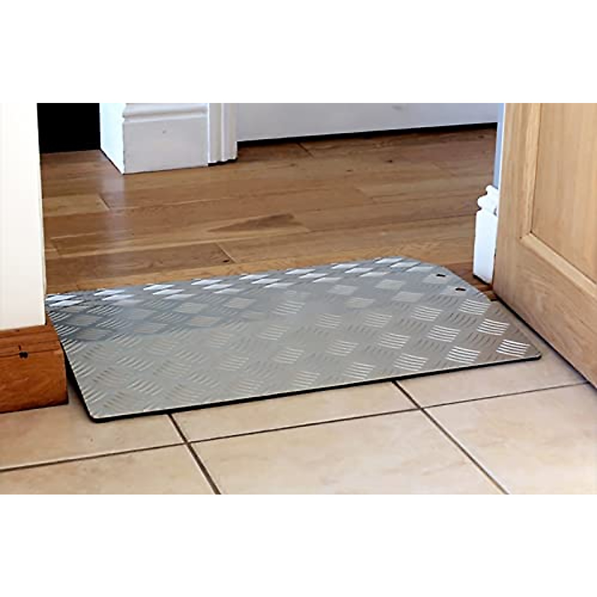 GUENZO Threshold Ramp, Threshold Transition Ramp for Home Steps Scooter, Heavy Duty Non Slip Wheelchair Ramp, Doorway Access Non Skid Ramps, Curved Bridging Ramps (Size : 6cm/2.5in Rise)