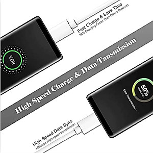 10FT Long Android Charger Cable Fast Charge,USB to Micro USB Cable White,Micro USB 2.0 Cable USB Micro Cable for Samsung Charger Cord Tablet Galaxy 7 S7 S6 Edge LG Phone,Charging Wire for Kindle Fire