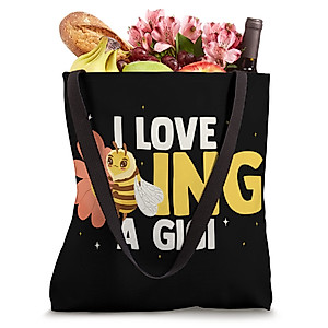 I Love Being A Gigi Sunflower Bee Funny Grandma Tote Bag
