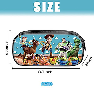 Toy Inspired Story Pencil Case, Cartoon Large Capacity Pencil Bag, Design Anime Pencil Case for Boys And Girls School Supplies