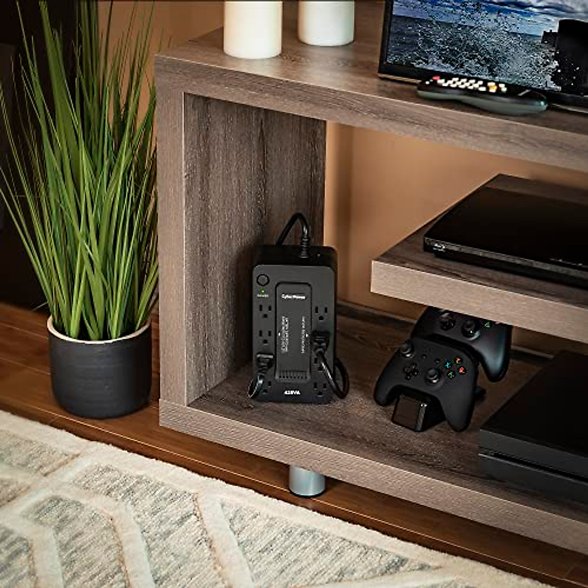 CyberPower ST425 Standby UPS System, 425VA/260W, 8 Outlets, Compact, Black