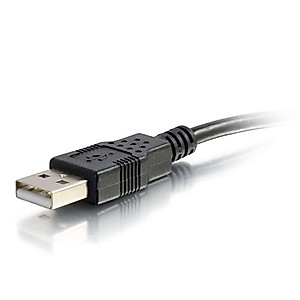 C2G USB Short Extension Cable, USB Cable, USB A to A Cable, Black, 6 Inches, Cables to Go 52119