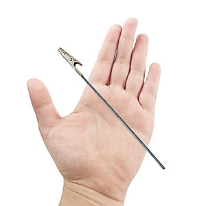 Set of 50 Metal Wire Alligator Clamp Long-Tailed Alligator Iron Clip Clasp for DIY Card Photo Memo Clip Holder 6inch (150mm)