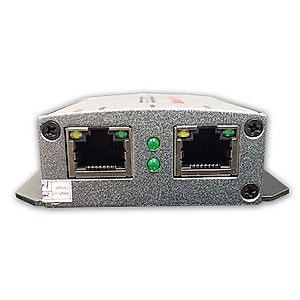 IPCamPower POE Powered 2 Port Switch & Network Cat5 Cat6 Midspan Cable Range Extender Passthrough Repeater for IP Cameras