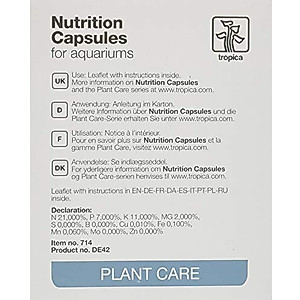 Tropica Plant Care Nutrition Capsules for Freshwater Planted Aquariums