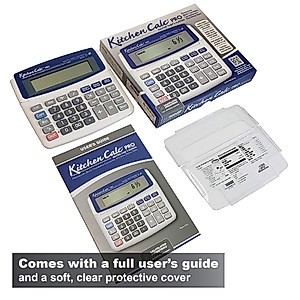 Calculated Industries 8305 KitchenCalc PRO Recipe Conversion and Culinary Math Calculator with 2 Digital Timers for Chefs, Culinary Students, Home Cooks, Bakers, Brewers and BBQers | Recipe Scaling | Menu Planning | Portion Sizing, Small