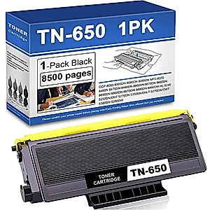 TcxLink (1 Pack) TN650 TN-650 High Yield Toner Cartridge Replacement for TN650 HL-5240 5370DW/DWT 5380DN 5350DN DCP-8060 MFC-8480DN Printer Toner.