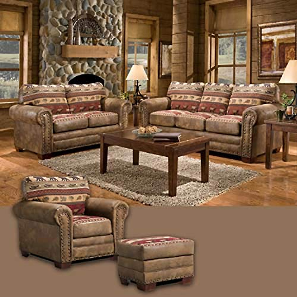 American Furniture Classics 4-Piece Sierra Lodge Sofa