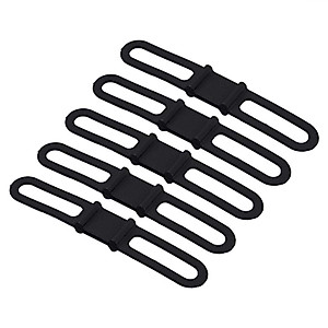 Bike Light Replacement Mount,Pack of 5 ycle Silicone Band,Elastic Rubber Strap Tie Flashlight Holder Bandage Bike Cycling Handlebar Mount Holder Strap Fixing Bandage Belt Ycle Silicone Band Holder