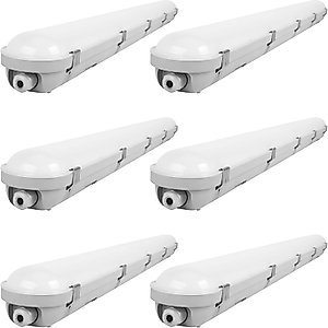 LED Flying Direct 4FT LED Vapor Tight Lights, 3000K-4000K-5000K Tunable, 40W-50W-60W Selectable, 7800LM Vapor Proof Light, IP66 Waterproof LED Shop Light for Garage, Car Wash, 100-277V ETL Listed
