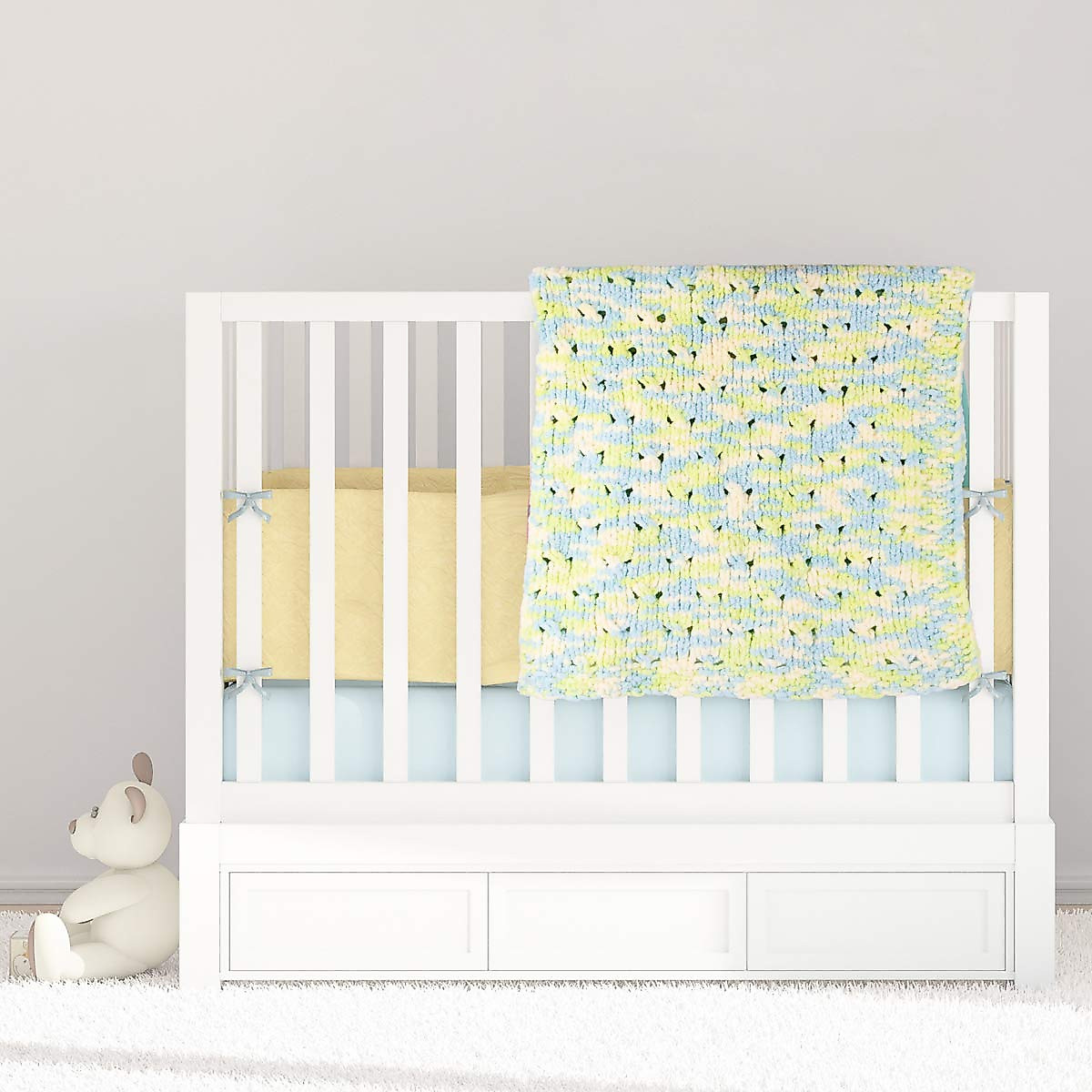 Bernat Baby Blanket Yarn (3-Pack) Little Petunias 161103-3421