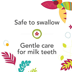 Dr. Talbot's Toddler Training Toothpaste Naturally Inspired with Citroganix, with Nuby Nananubs Banana Massaging Toothbrush, 1.6 Ounce, 6+ Months