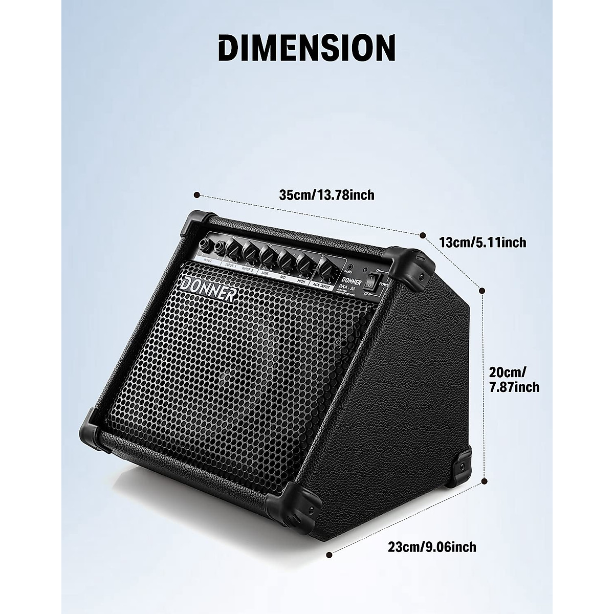 Donner DDP-90 Digital Piano 88 Key Weighted + Donner DKA-20 Keyboard Amplifier