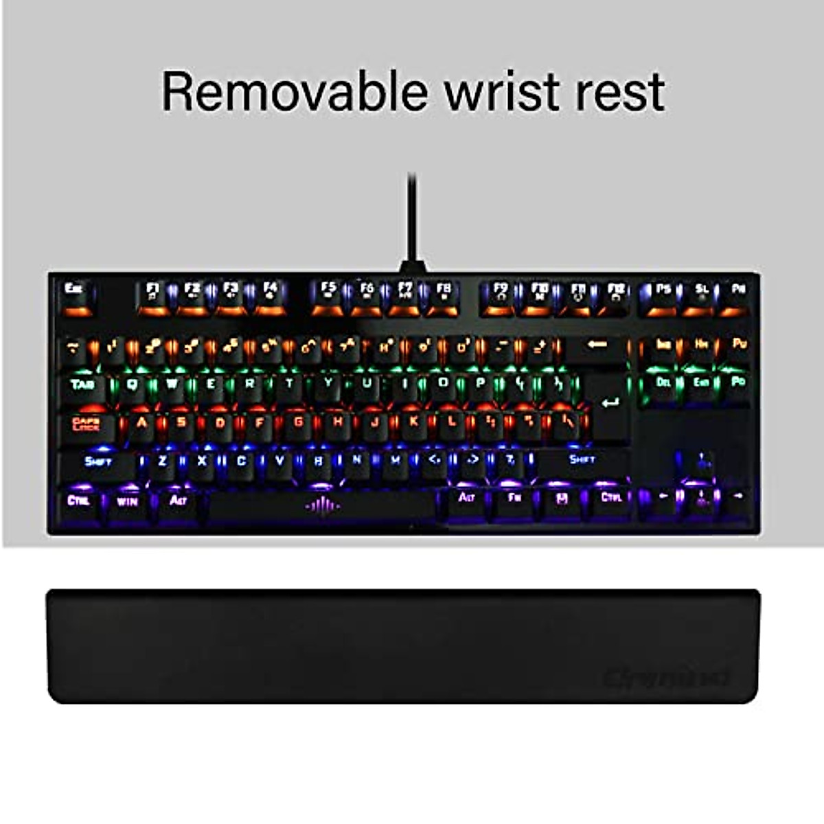 Hosi Blue Switch Mechanical Keyboard, 87-Key Gaming Keyboard RGB Cool Looking for a Gaming Room for The Office
