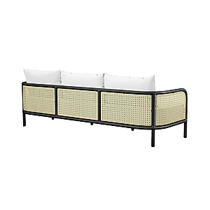 Modway Hanalei Outdoor Patio Sofa in Ivory White