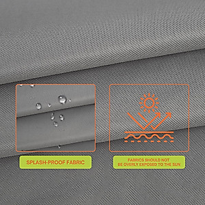 RULAER 80x26x3inch Chaise Lounge Cushion for Outdoor Furniture,Thickened Water-Resistant Lounge Chair Cushion,Double Piping Non-Slip Patio Furniture Cushion…