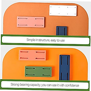 SECFOU 32 pcs Power Strip Holder Hanging Power Strip Rack Plug-in Socket Fixer Wall Cable Management pedidos Under Desk Power Strip Flat Bracket Power Strip Mount Router Plastic Adhesive