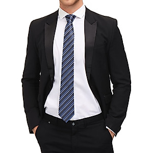 Adulove Men's Necktie Classic Silk Tie Woven Jacquard Neck Ties 6 PCS