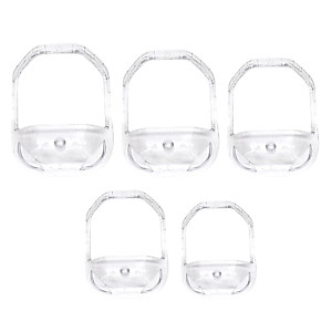 5 Pcs Beard Grooming Set - Face Hair Styling Tool, Goatee Mustache Trimmer Guide with Transparent Templates