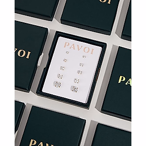 PAVOI 14K Yellow Gold Plated 925 Sterling Silver Stackable CZ Ring for Women | Thin Band for Stacking | Simulated Diamond Eternity Wedding Band | Size 5