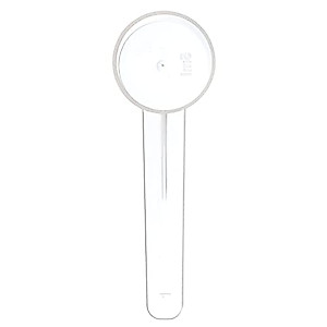 3 Measuring Spoons Set with Short Handle - 1 Teaspoon (5 ML) White Plastic Scoops for Coffee, Grains, Protein, Spices, Powders, and Other Dry Goods, BPA Free, Kitchen Tools Measure, Fits in Jars