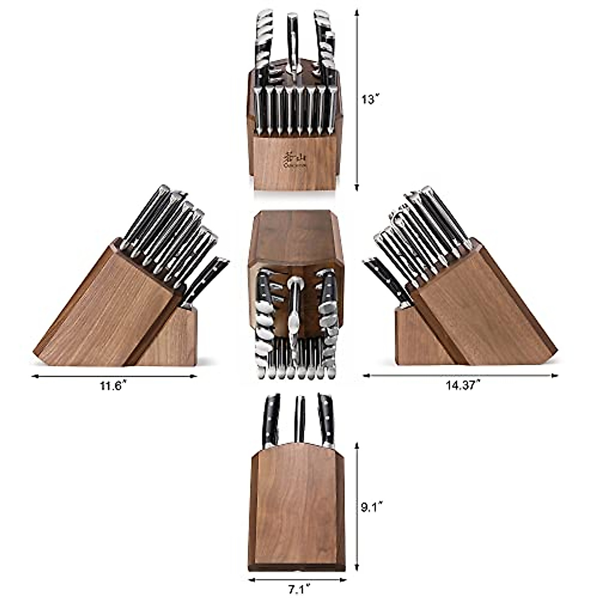 Cangshan S Series 1026054 German Steel Forged 23-Piece Knife Block Set