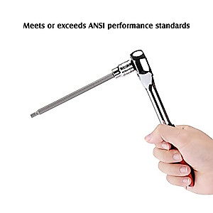 MIXPOWER 3/8" Drive Extra Deep Hex Bit Socket Set, 1/8 Inch to 3/8 Inch, 3mm to 10mm, SAE & Metric, Extra Long Allen Socket Set, CR-V and S2 Steel, 18 Pieces Set