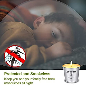 Citronella Candles Outdoor - 2.2oz 9 Pack Scented Candles 135h Burning for Patio Home Balcony Garden - Natural Soy Wax Aromatherapy Citronella Oil Portable Small Bucket Candles Set Summer Gifts