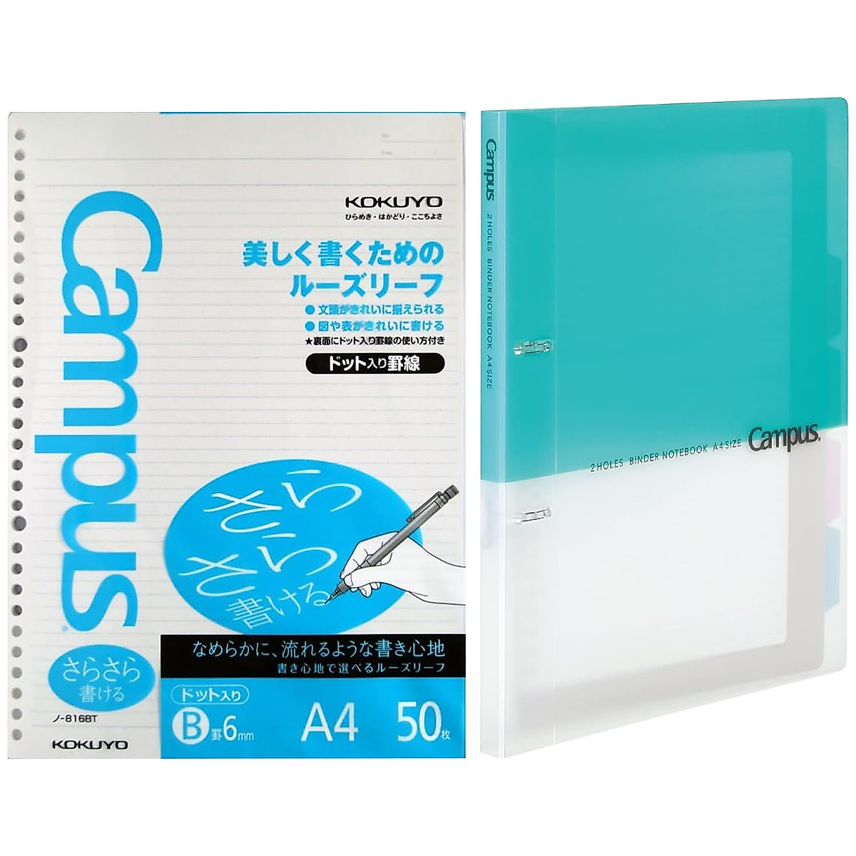 KOKUYO Back to School Supply Set Pack of 30. School Supply Kit Back to School Study Essentials Stationery Set Gift. Notebooks Binders Refill Paper Ballpoint pen Pencil Glue Stick Scissor and Stapler