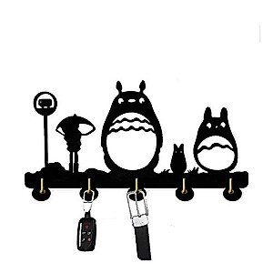SQINAA Wall Decor Hooks,Cartoon Anime Household Door Decor Hooks, Multi-Function Wall Hook Keys Holder for Coat Bags Clothes